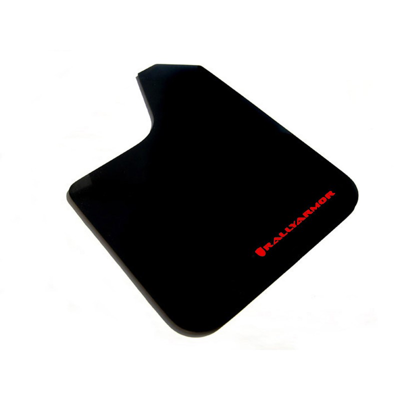 RallyArmor Black Universal Mud Flaps Red Logo | Truck Expert