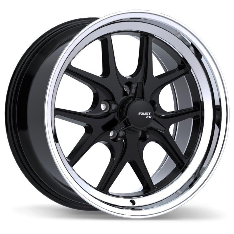 Fast Wheels FC04V 17x9.0 ET10 - Gloss Black with Machined Lip Add ...